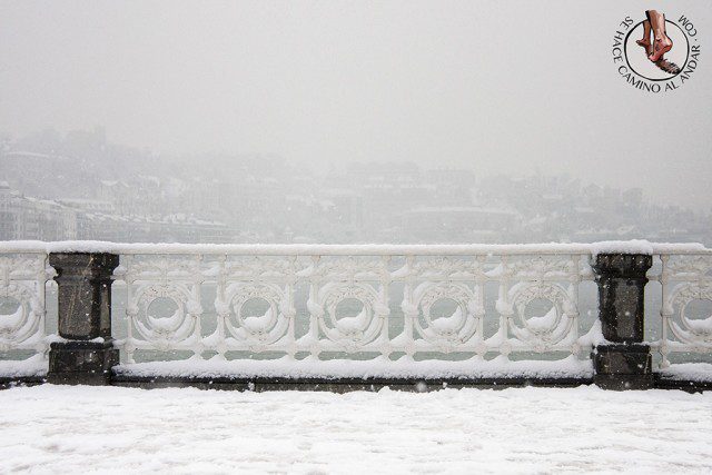 Nieve en San Sebastián