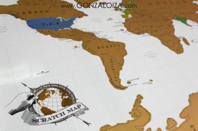 Scratch map, el mapa para rascar países - Se hace camino al andar